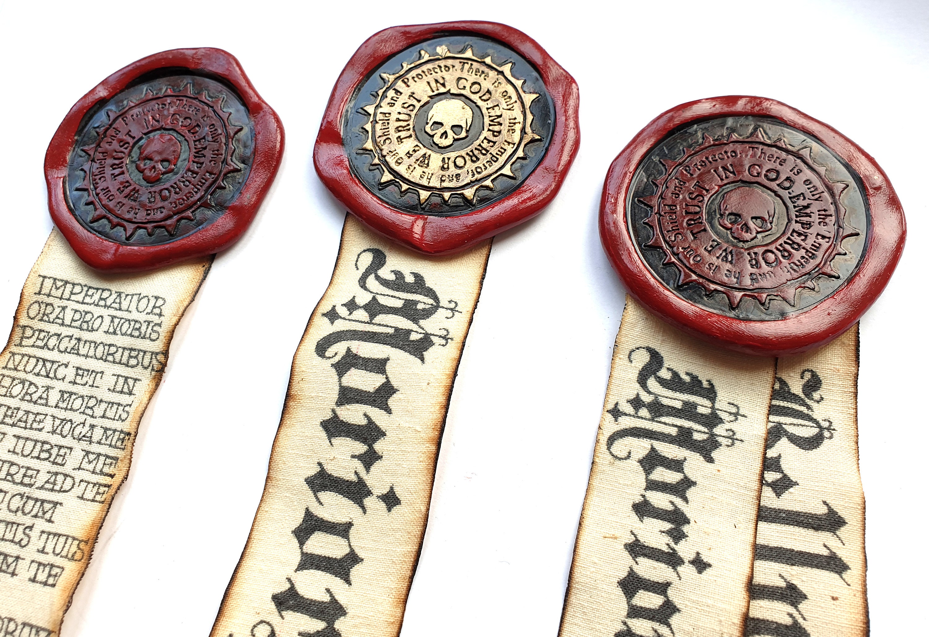 Litany Purity Seal - Real Size, Brooch Pin Back, Mark of Faith - Etsy