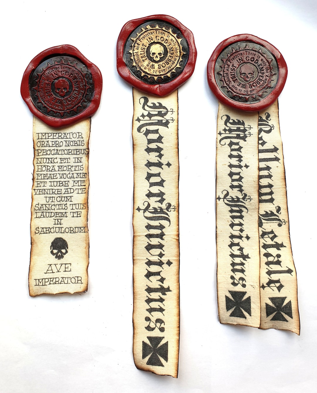 Litany Purity Seal - Real Size, Brooch Pin Back, Mark of Faith - Etsy