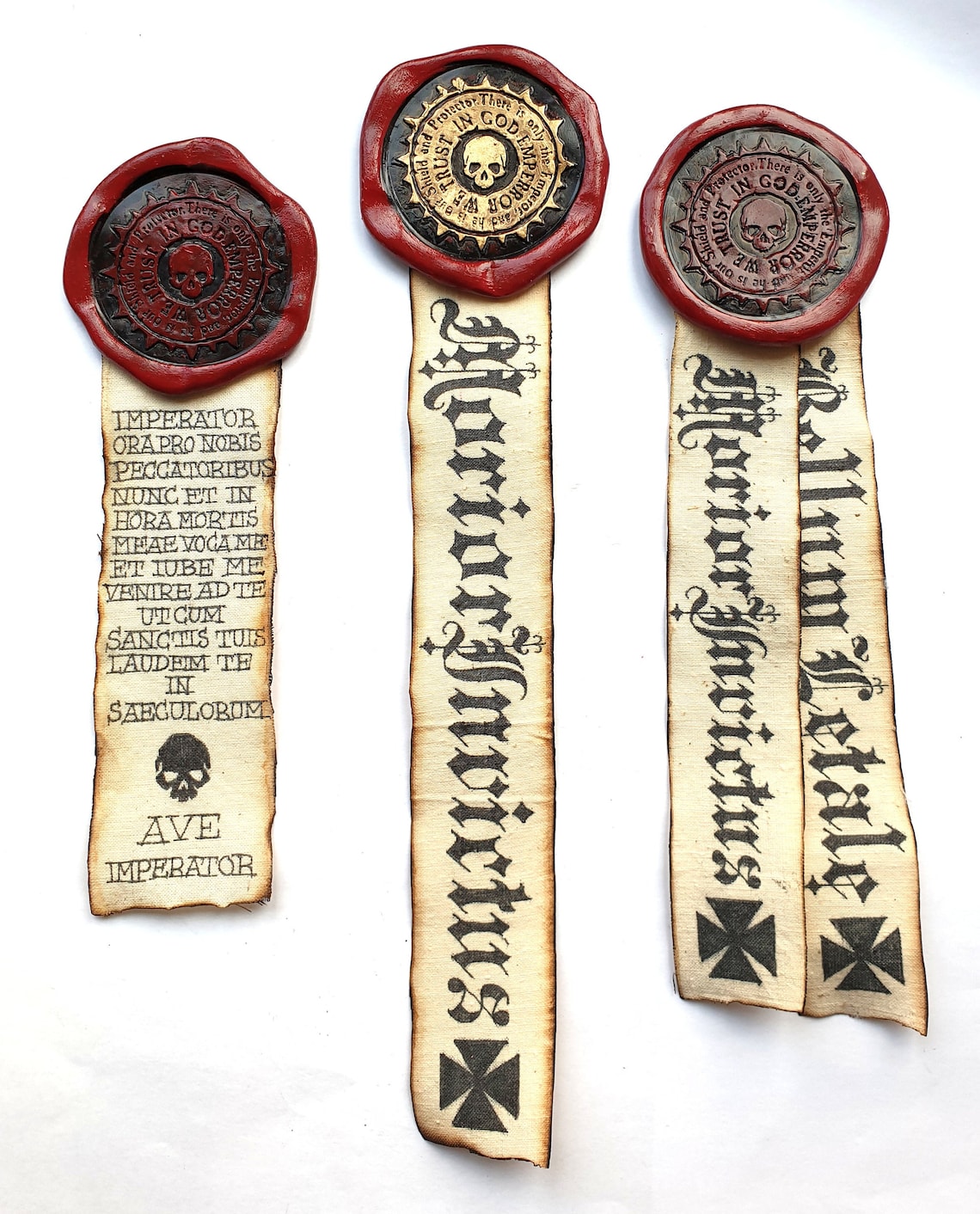 Litany Purity Seal - Real Size, Brooch Pin Back, Mark of Faith - Etsy