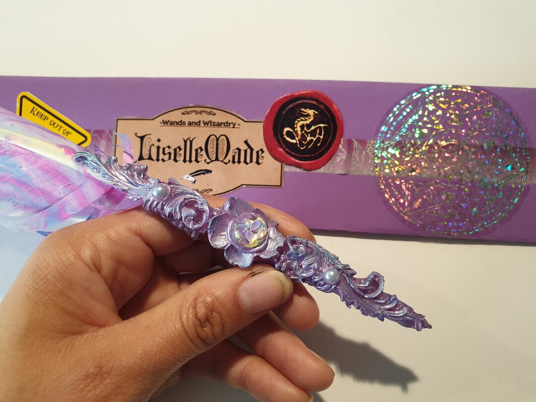 Deluxe Ballpoint Quill - Purple Feather Writing Quill - Etsy