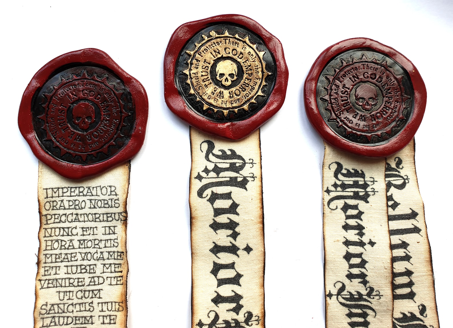 Litany Purity Seal - Real Size, Brooch Pin Back, Mark of Faith - Etsy