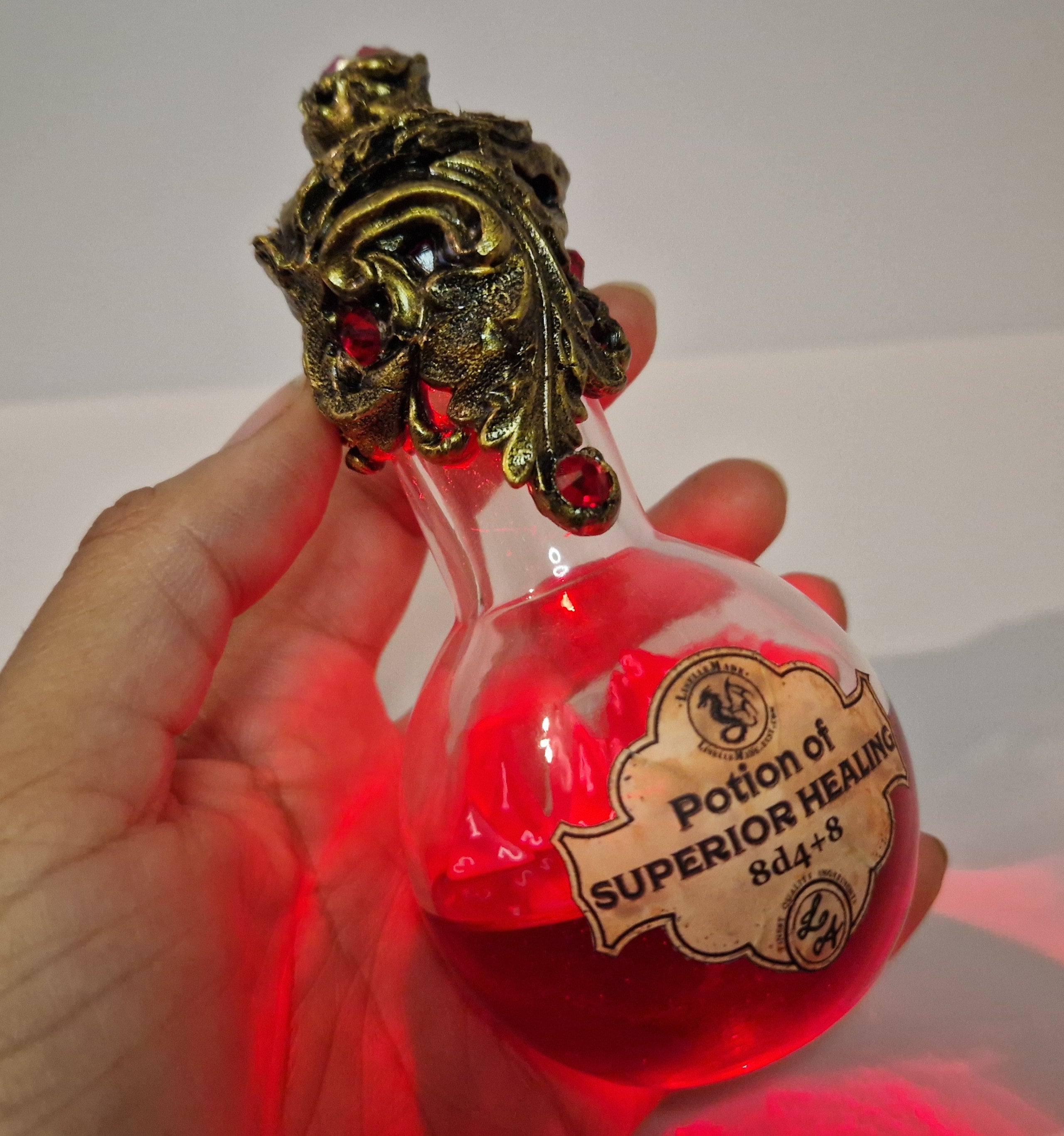Dnd 5E Healing Potion Full Set With LED Light and D4 Dice - Etsy
