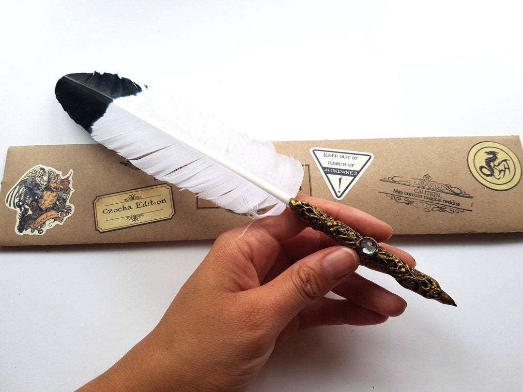 Griffin Quill - Deluxe Ballpoint Feather Writing Pen - Etsy