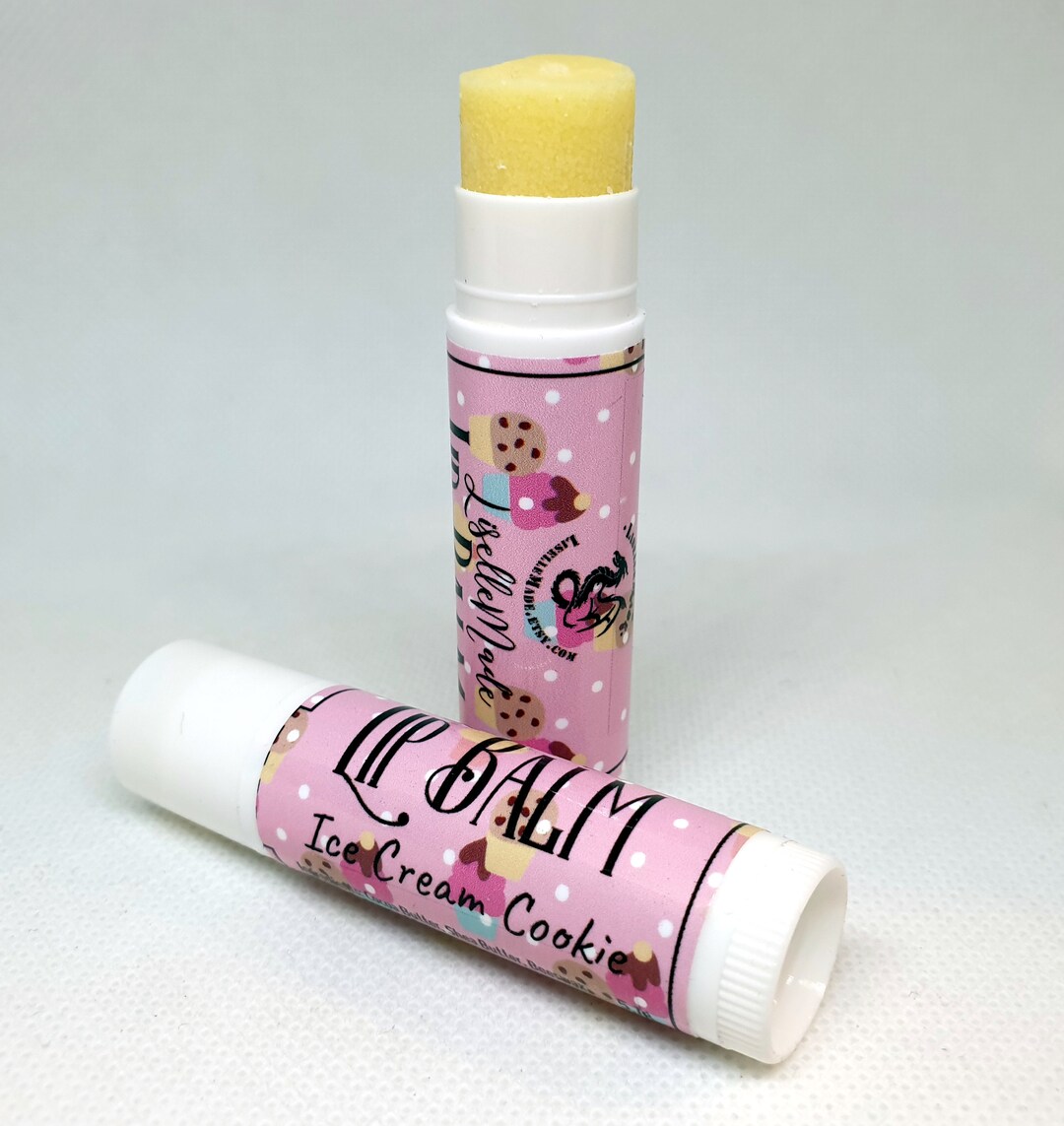 Ice Cream Cookie Lip Balm - Chapstick, Natural Oils and Butters, Ice ...