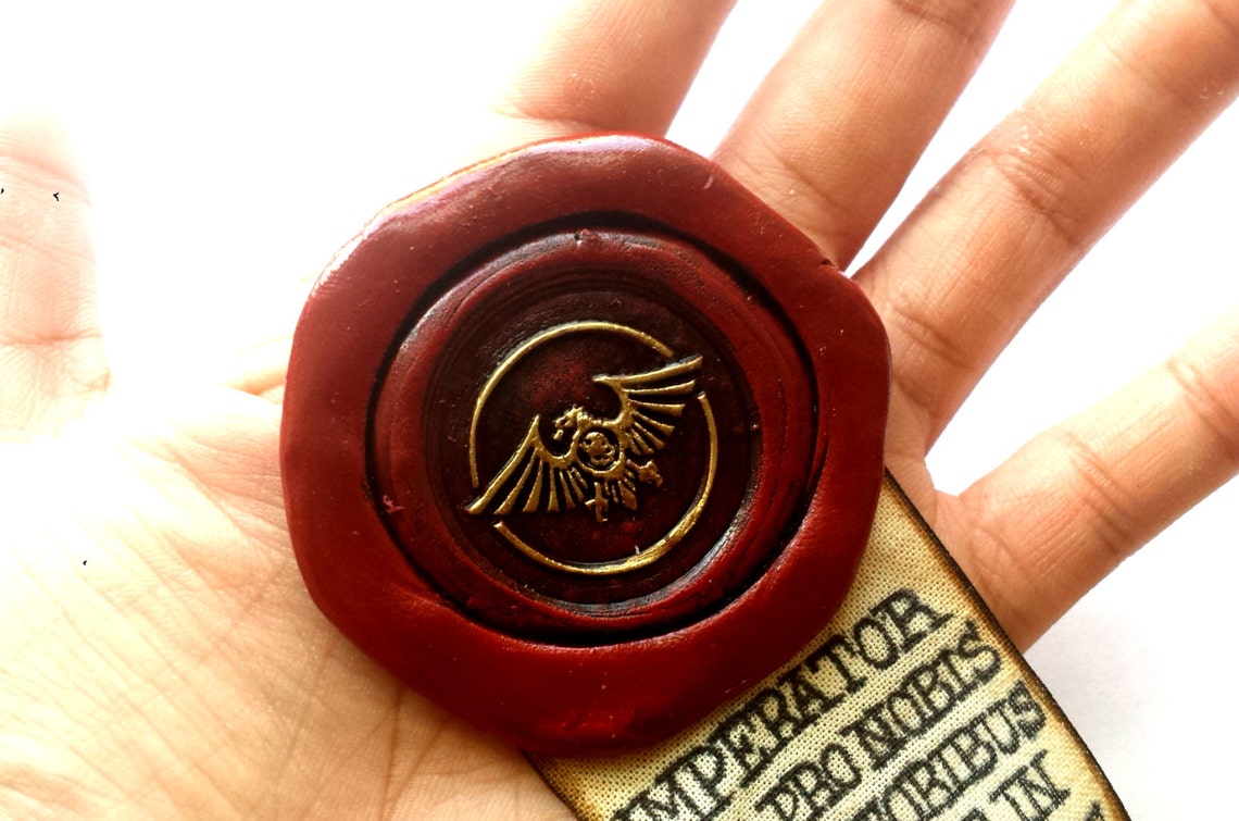 Purity Seal - AQUILA - Real Size, Brooch Pin Back, Mark of Faith - Etsy