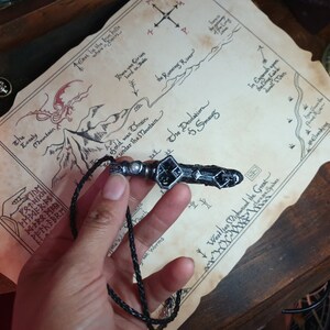 Thrór's Map With Glowing Moon Runes and UV Key, the Hobbit Inspired ...