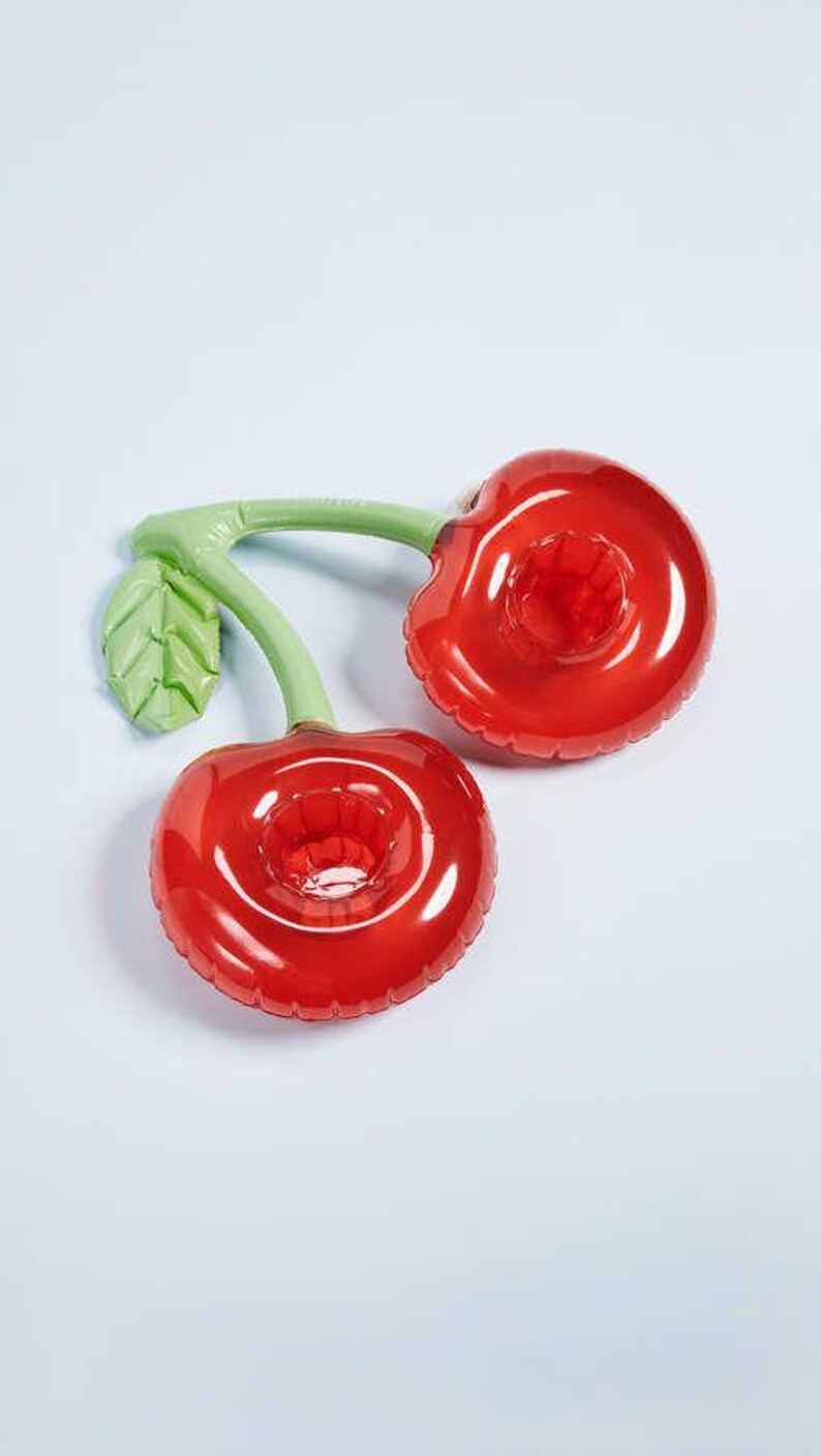 Inflatable Cherry Cup Holder – Aesthetic Floating Drink Holder for ...
