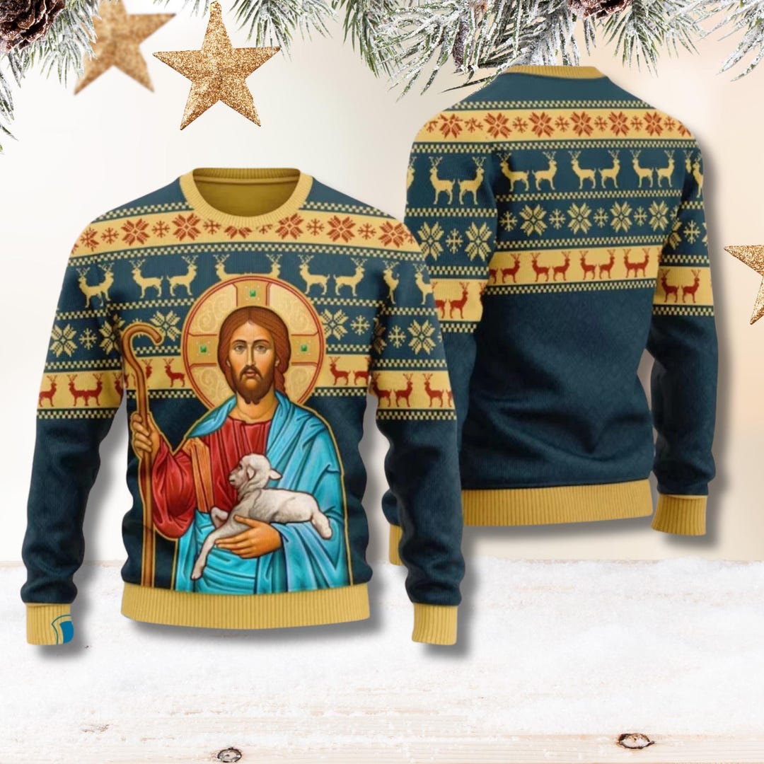 Nativity of Jesus Christ Christmas Sweater | Holy Birth Religious Ugly ...