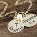 Gold Personalized Confirmation Jewelry, Confirmation Necklace, Gift for ...