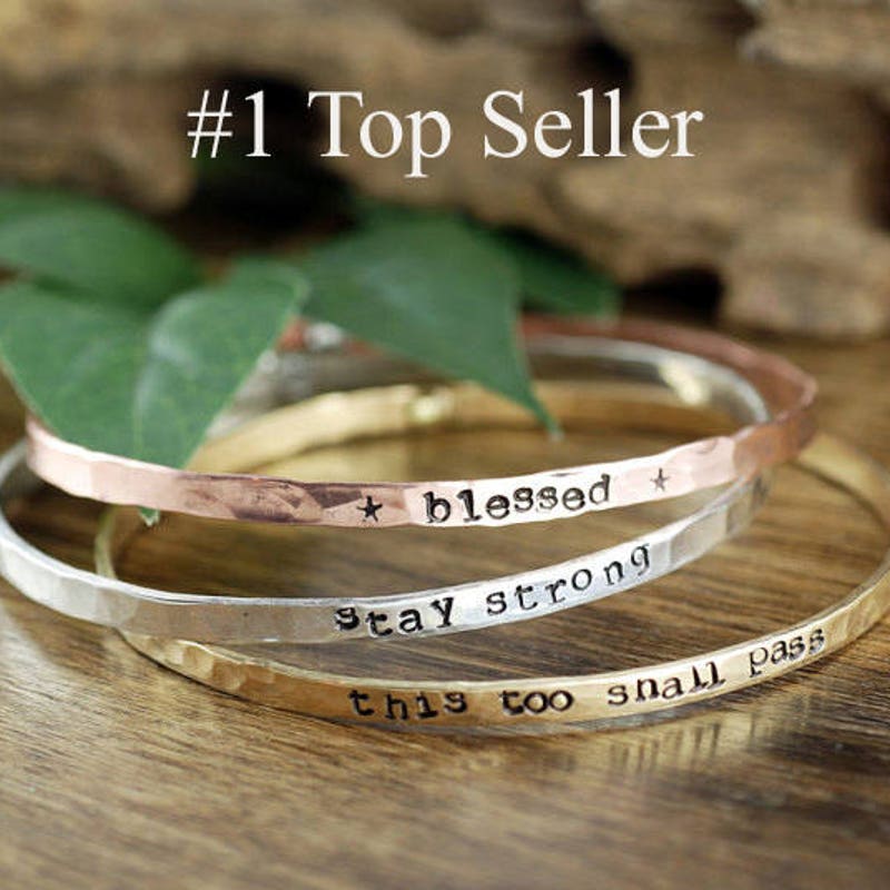 Inspirational Bangle - Etsy