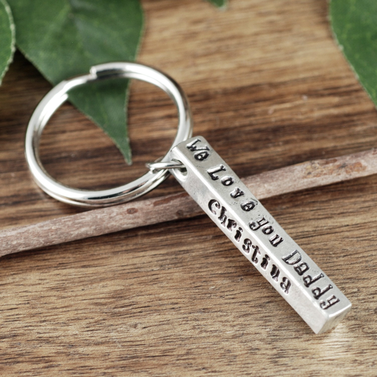 Father's Day Gift Keychain Personalized Dad's | Etsy