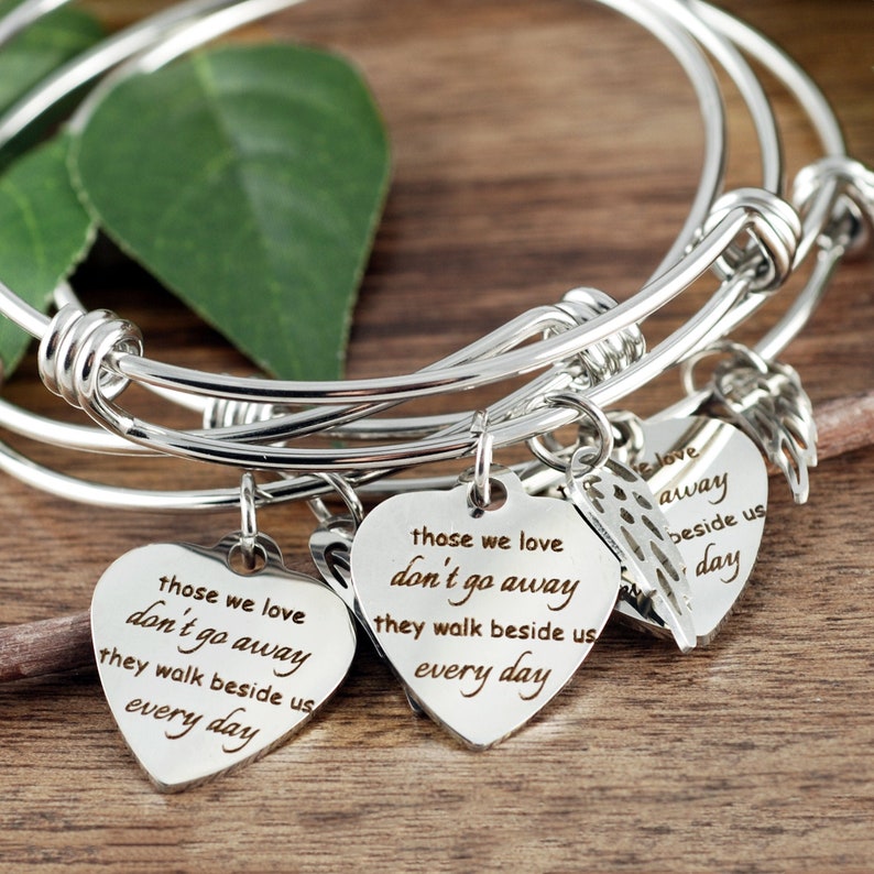 Personalized Memorial Bracelet for Women Memorial Gift | Etsy