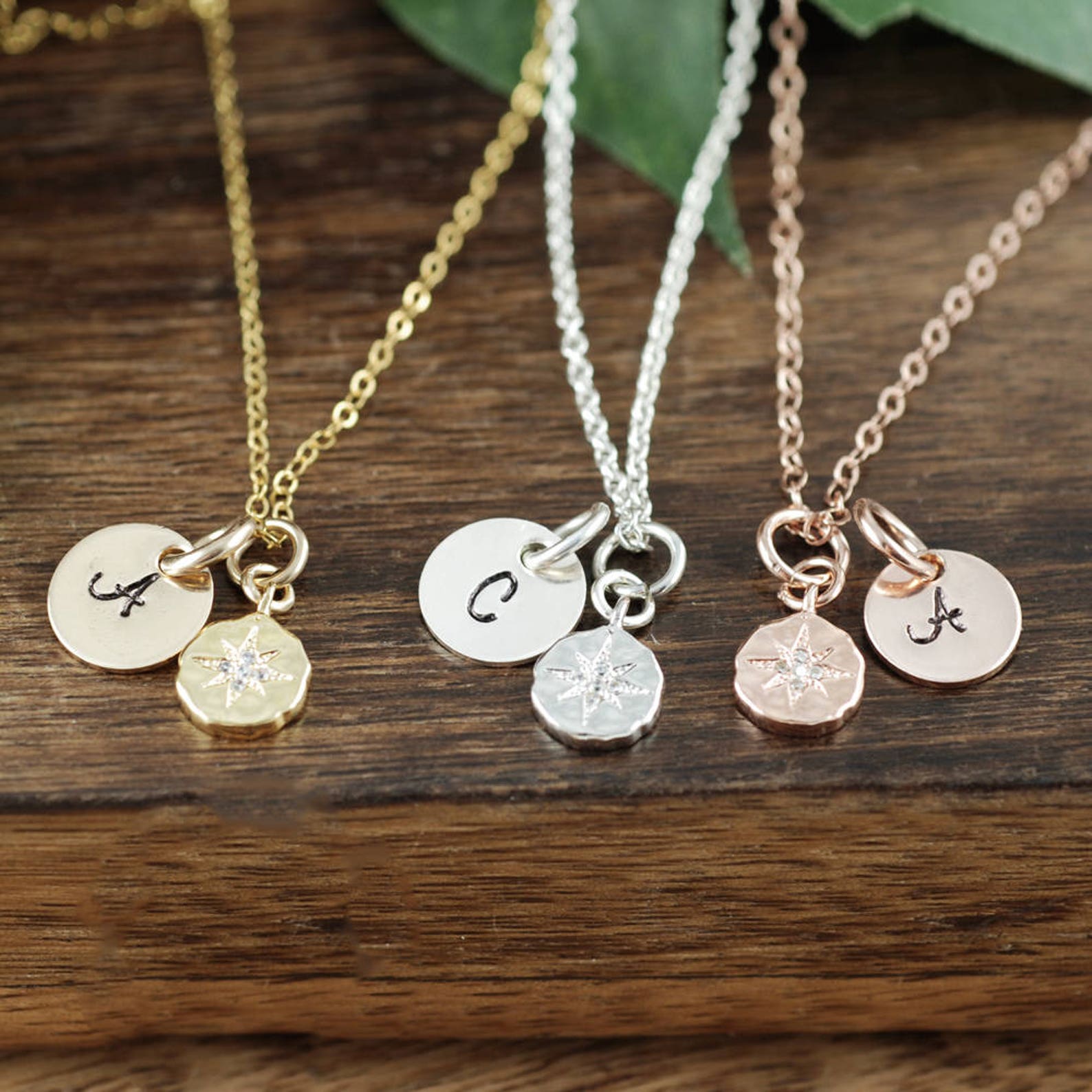 Rose Gold Dainty Compass Necklace Compass Jewelry Rose Gold | Etsy