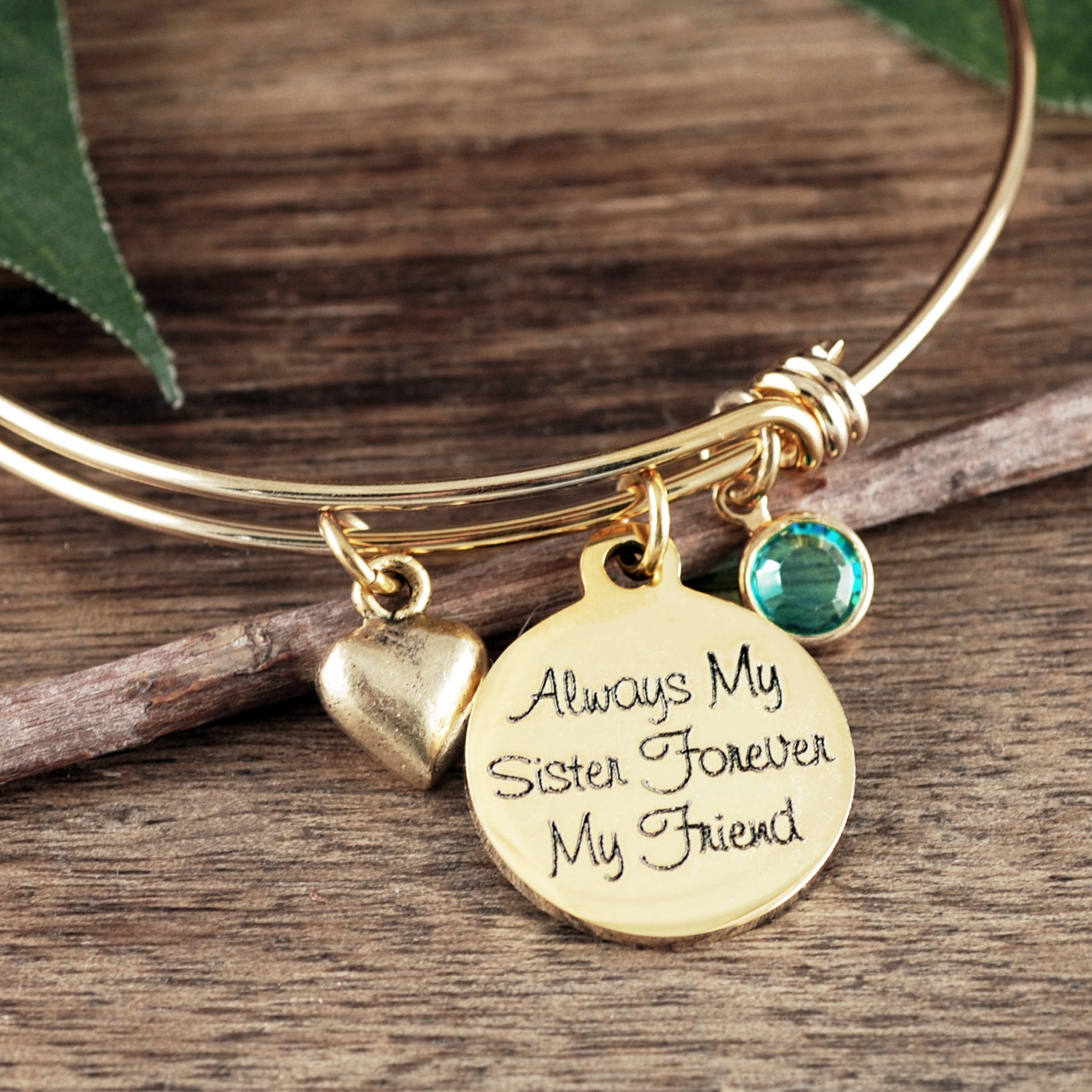 Custom Sisters Bracelet Always My Sister Forever My Friend - Etsy