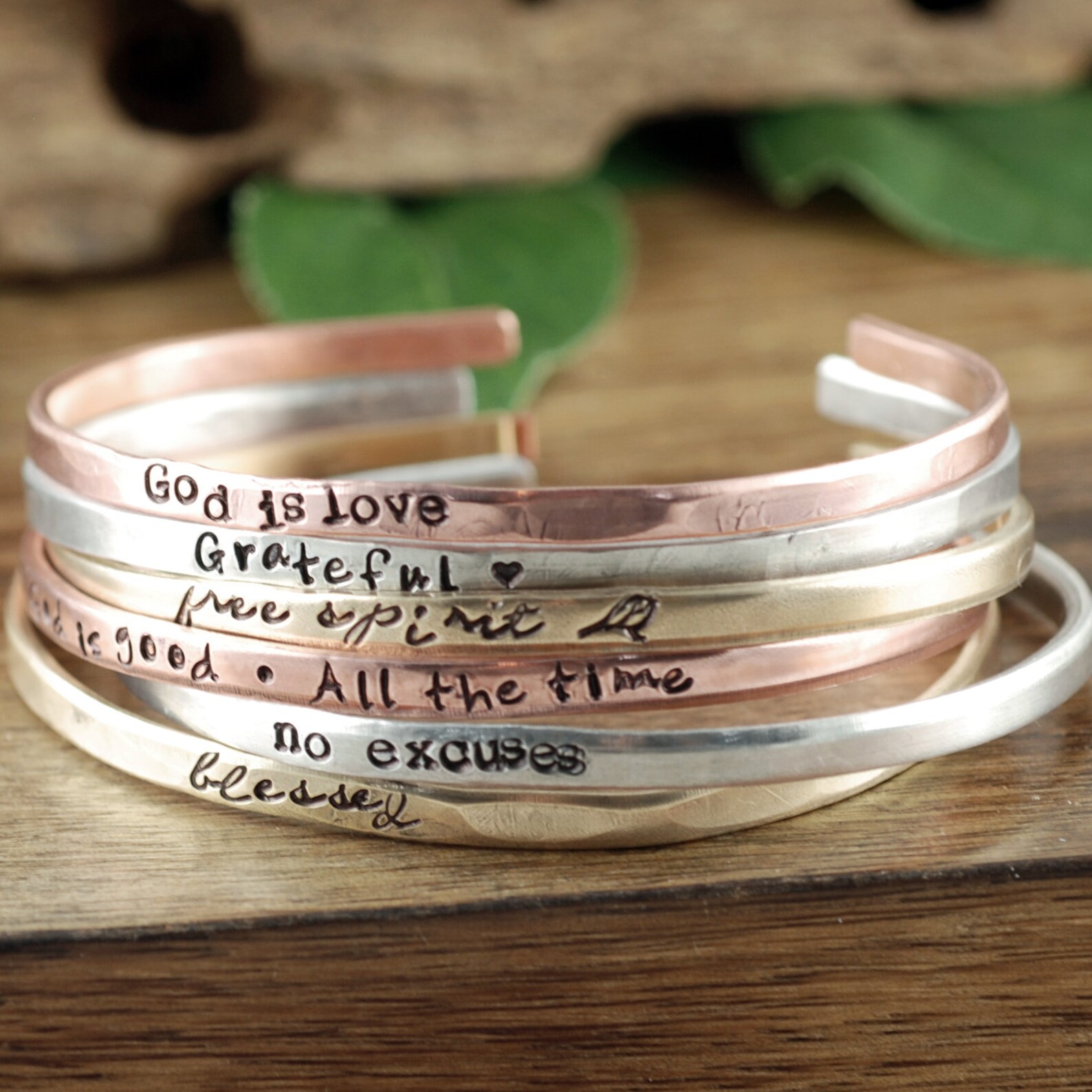Inspirational Cuff Bracelets Faith Jewelry Encouragement - Etsy