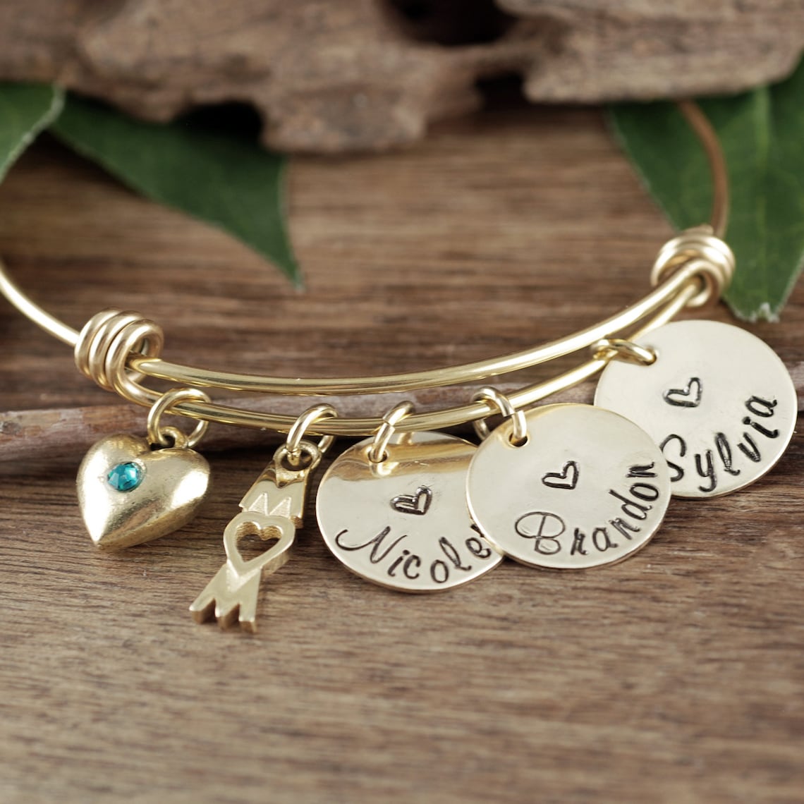 Custom Name Bracelet Personalized Mom Bracelet Custom Rose | Etsy