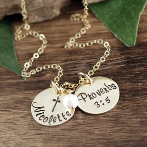 Gold Personalized Confirmation Jewelry, Confirmation Necklace, Gift for ...