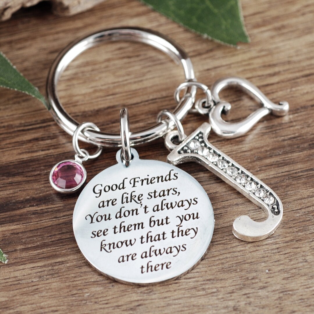 Best Friend Keychain, Friendship Keychain, Bridesmaid Gift, Gift for ...