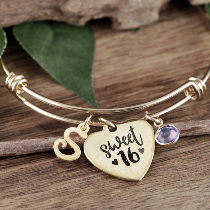 Gold Sweet 16 Gift Sweet 16 Bracelet Gift for Teenager - Etsy