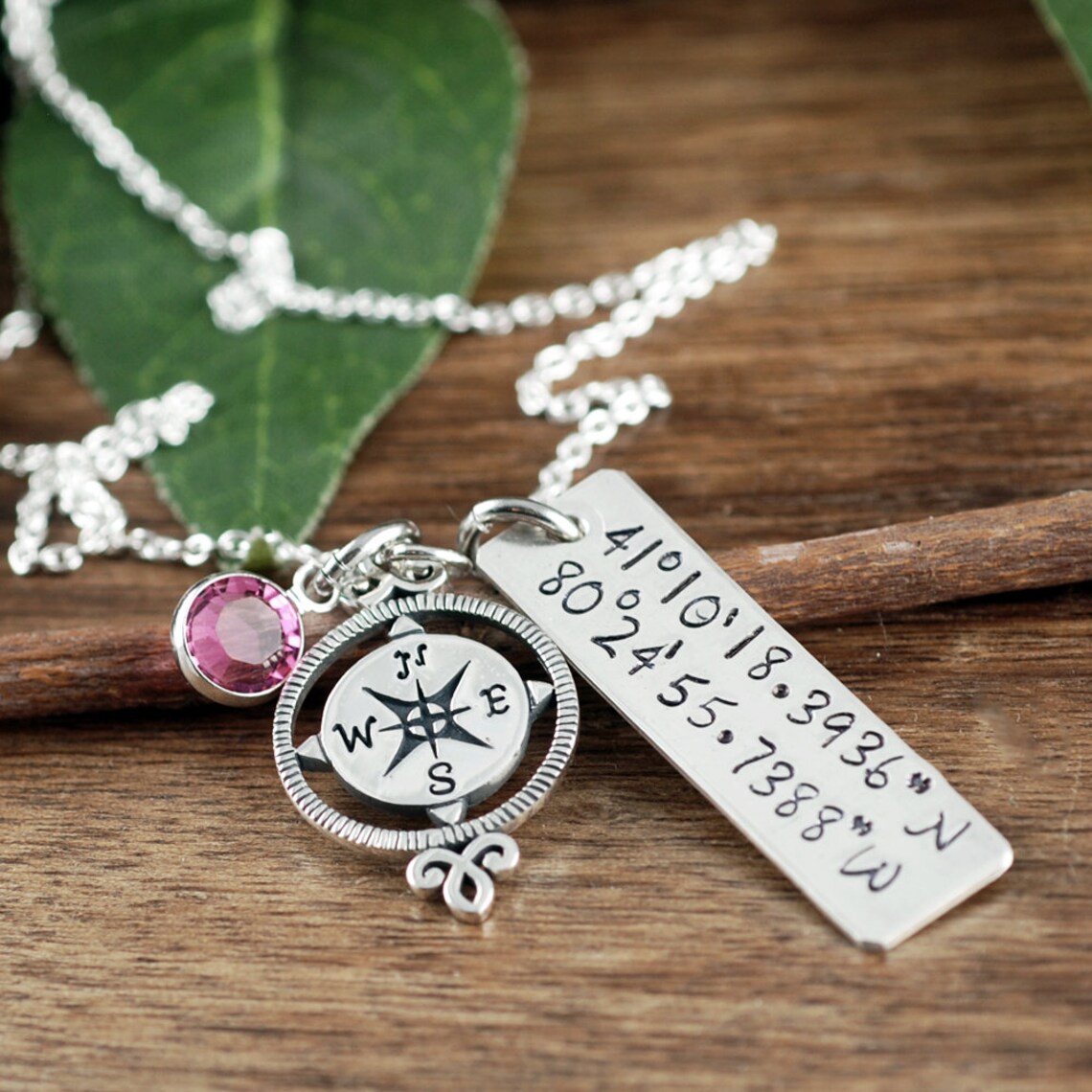 Personalized Coordinate Jewelry Location Necklace Longitude | Etsy