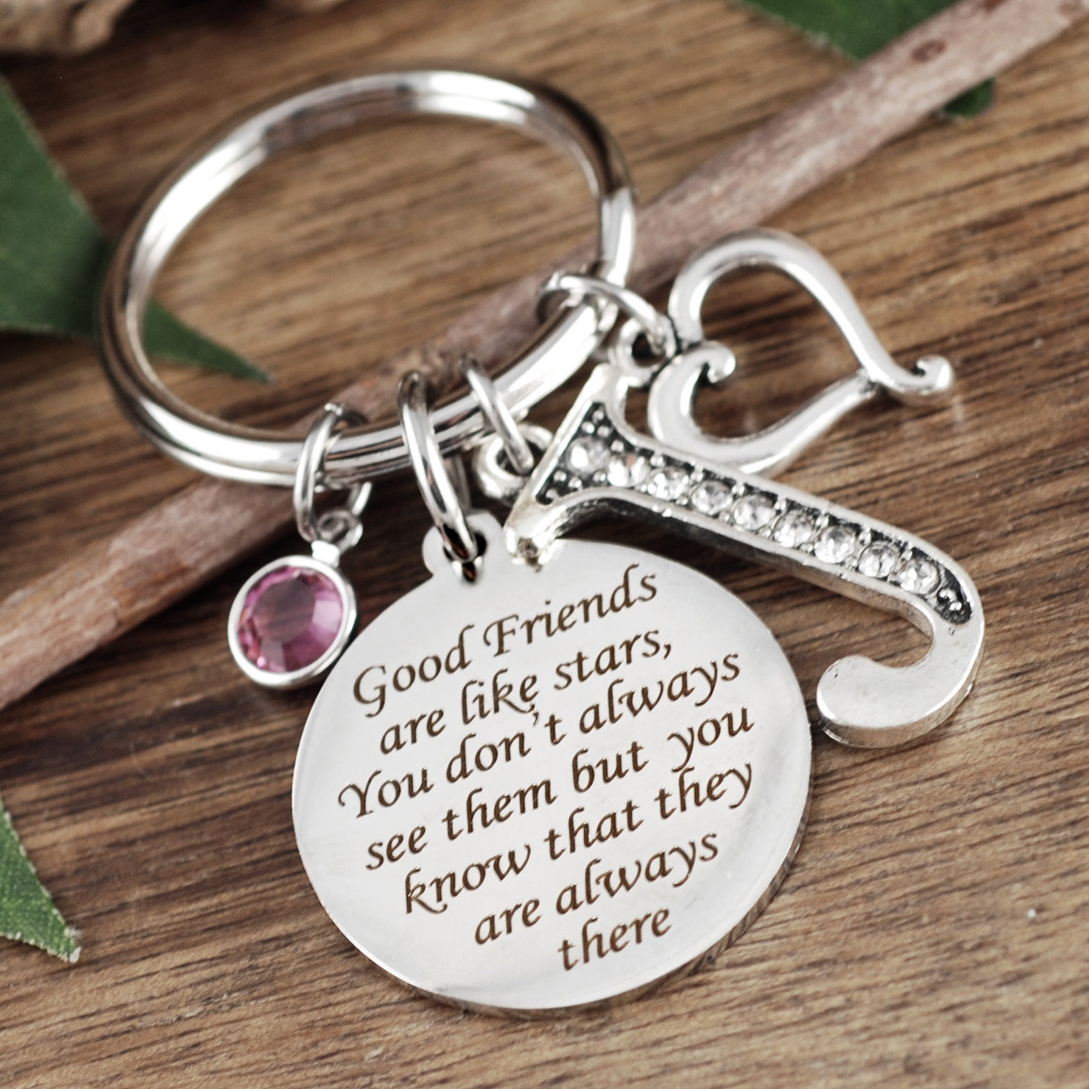 Best Friend Keychain Friendship Keychain Bridesmaid Gift - Etsy