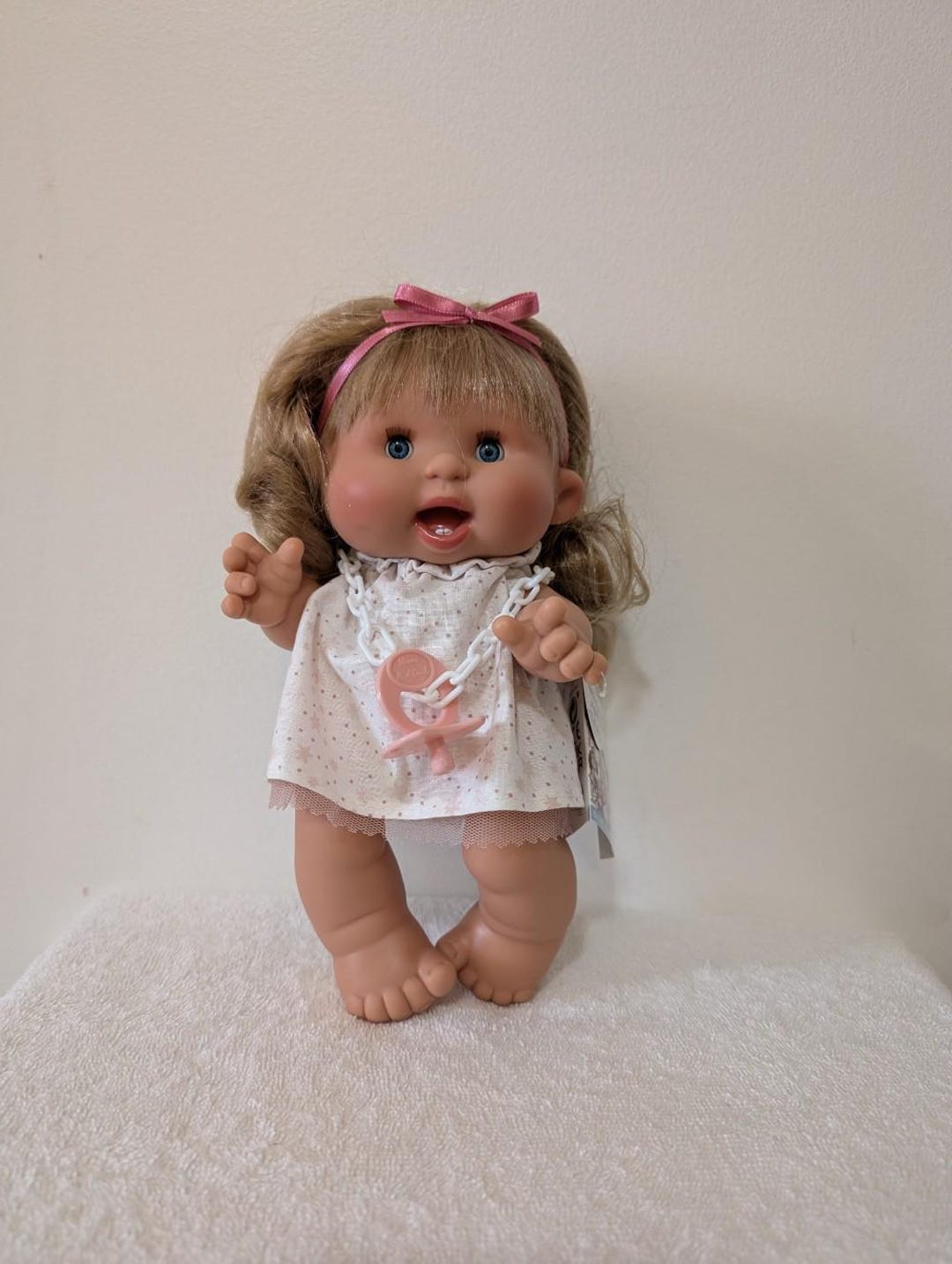 Nines D'onil Pepote Doll 10" Dark Blonde, Blue Eyes White Dress - Etsy
