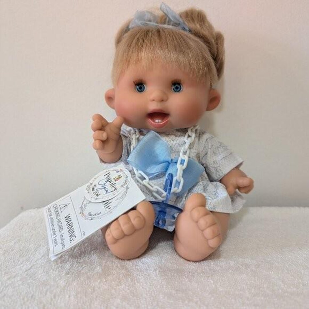 Nines D'onil Dolls Blonde Hair Blue Eyes White & Blue Dress Pacifier - Etsy