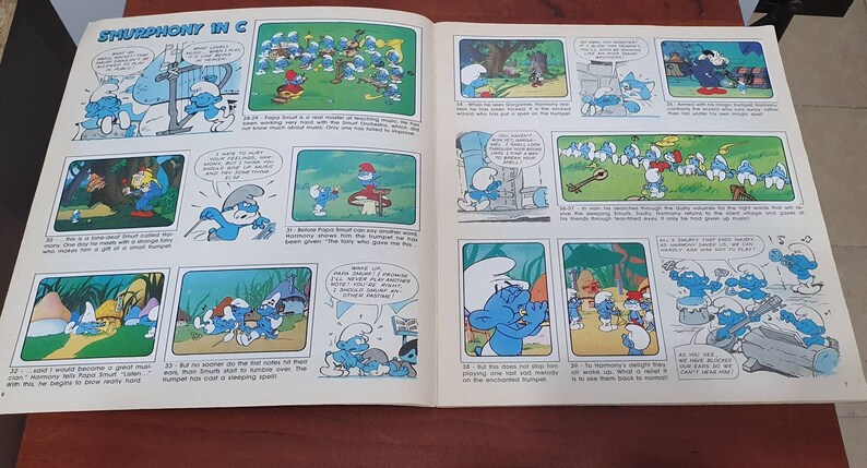 Vintage the Smurfs Sticker Album 1982 Panini Comlete Excellent ...