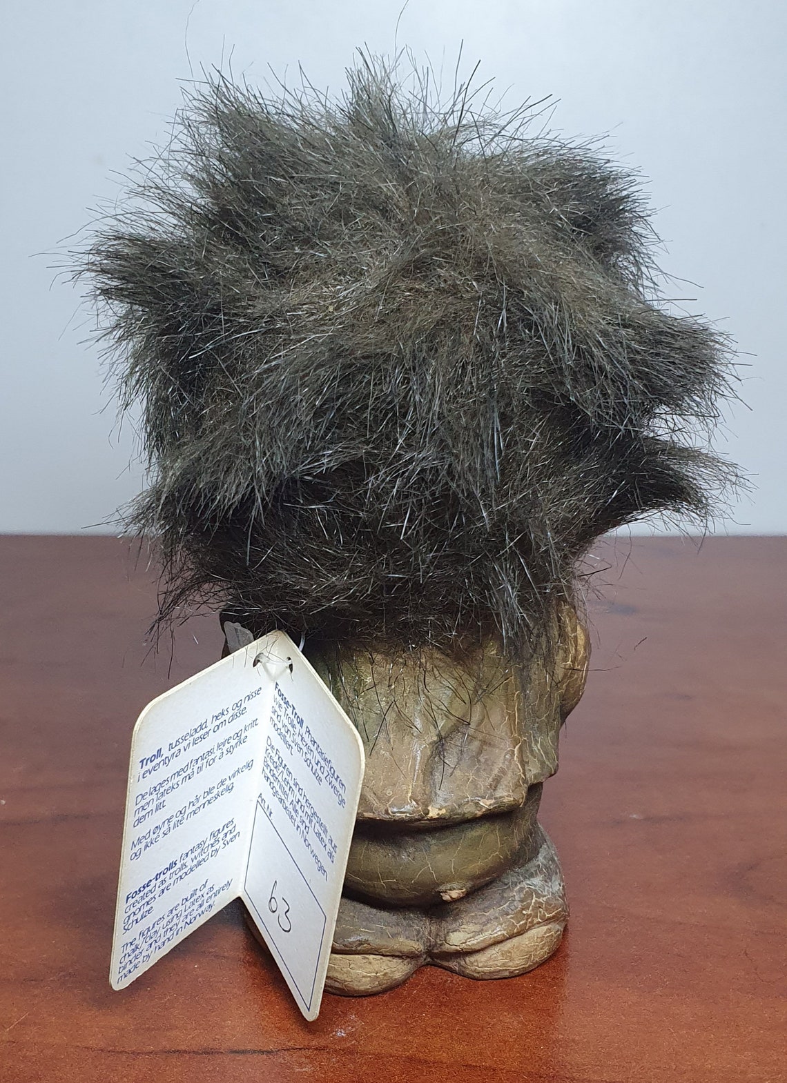 Vintage Norwegian Fosse Troll With Tag / One Tooth Troll No.63 ...