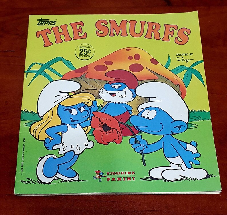 Vintage the Smurfs Sticker Album 1982 Panini Comlete Excellent ...