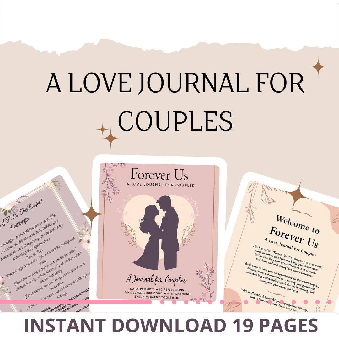 Couples Journal – 30-day Relationship Challenge Workbook, Digital Love ...
