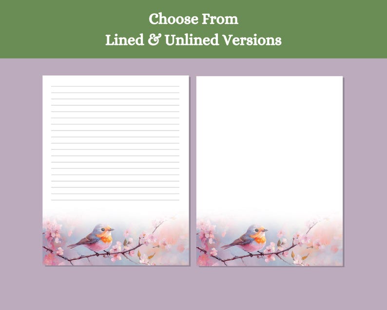 JW Letter Writing Printable Stationery – Birds Edition | for Letter ...