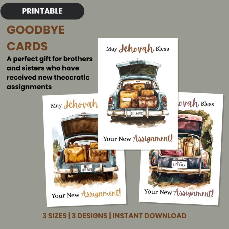 Thank You Cards Jw Printable - Etsy