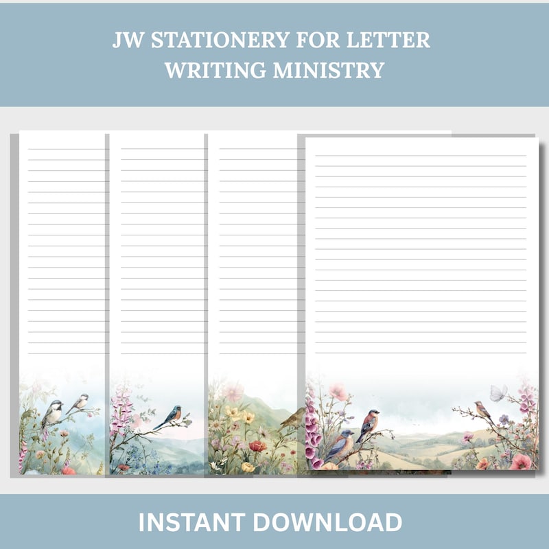 Jw Letter Writing Paper Free - Etsy UK