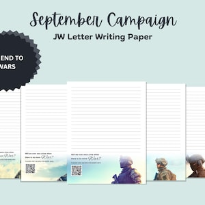 No More War – JW Letter Writing Paper – Will We Ever See a Time When ...