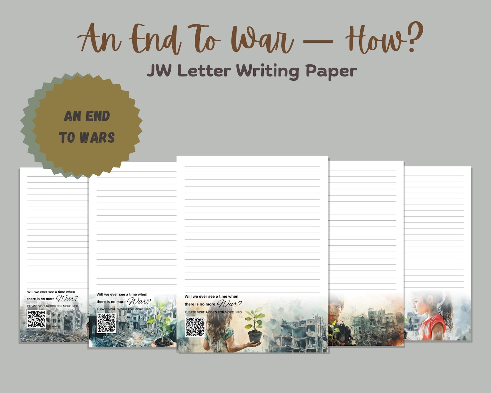 End to War – JW Letter Writing Paper – Will We Ever See a Time When ...