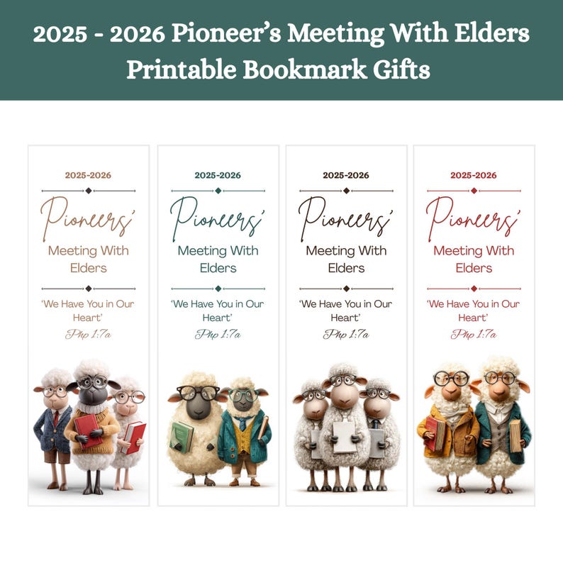 Pioneer Gifts Bookmarks | JW Printable | Bookmarks | Gifts JW | Annual ...
