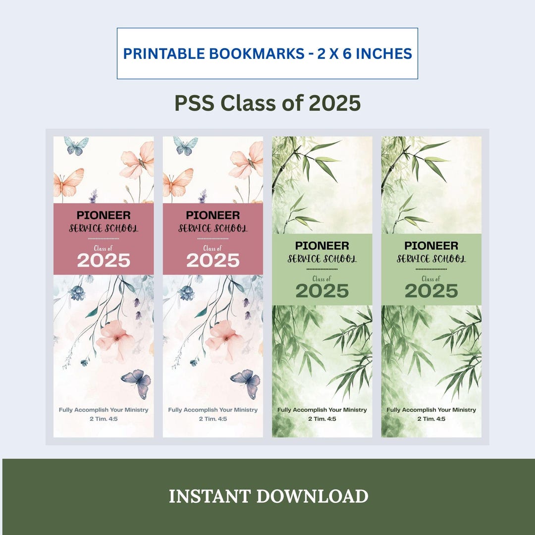 JW Printable | Bookmarks | Pioneer Gifts JW | Pioneer Service School ...