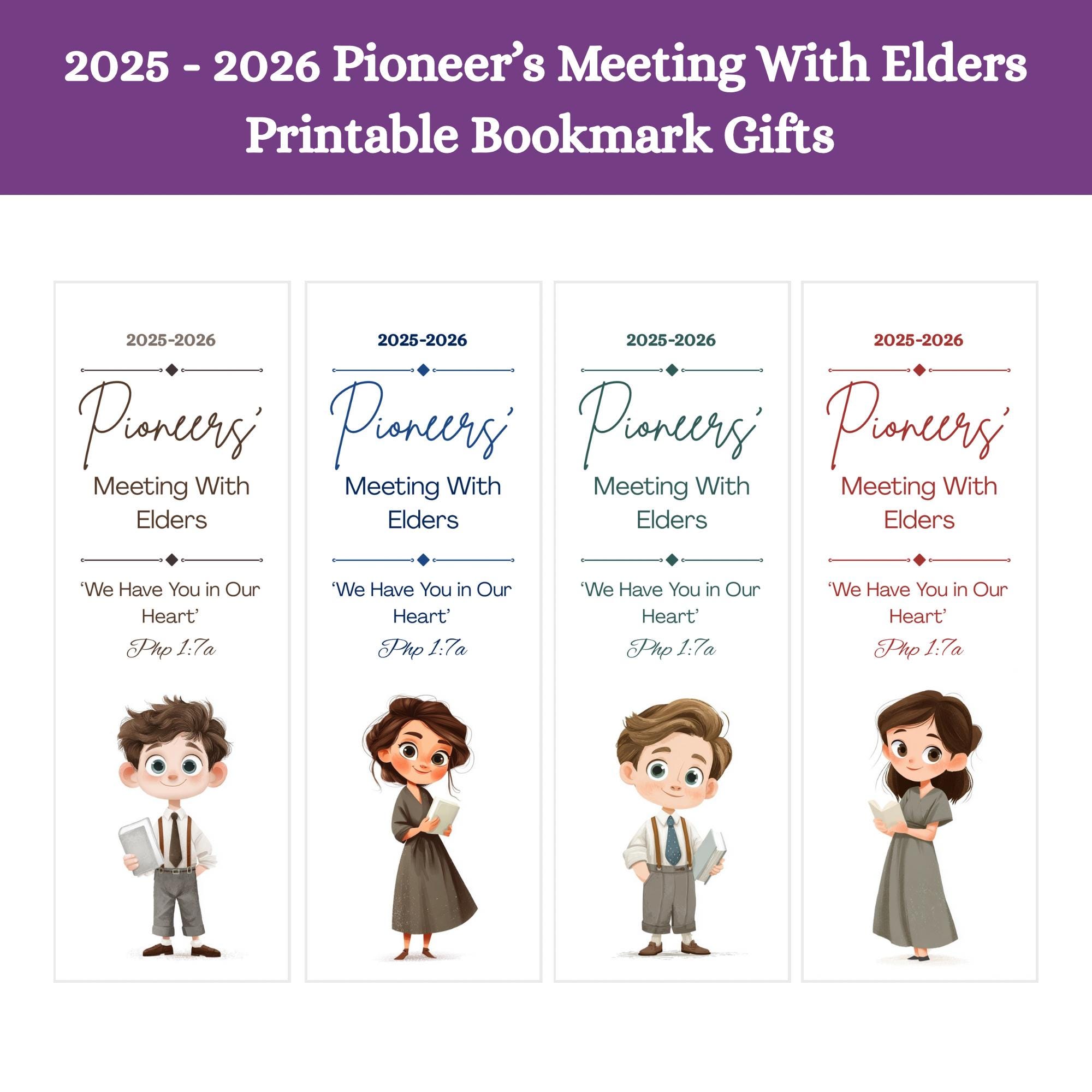Pioneer Gifts Bookmarks | JW Printable | Bookmarks | Gifts JW | Annual ...