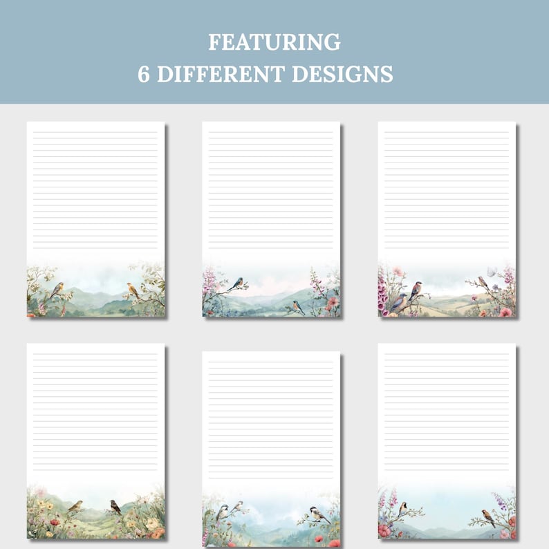 JW Letter Writing Paper – Birds| Printable Stationery for Jehovah’s ...