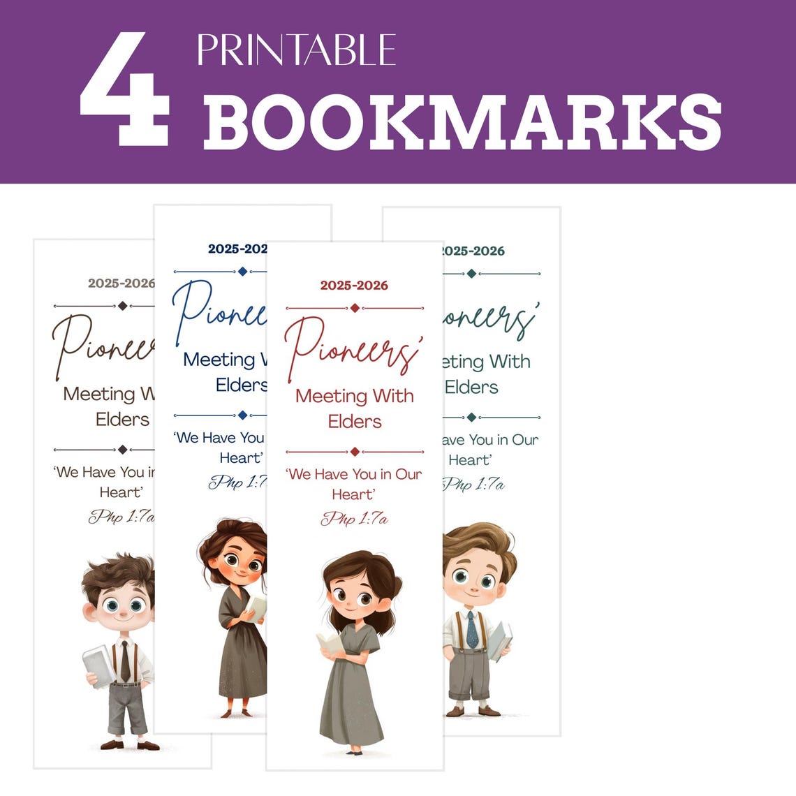Pioneer Gifts Bookmarks | JW Printable | Bookmarks | Gifts JW | Annual ...