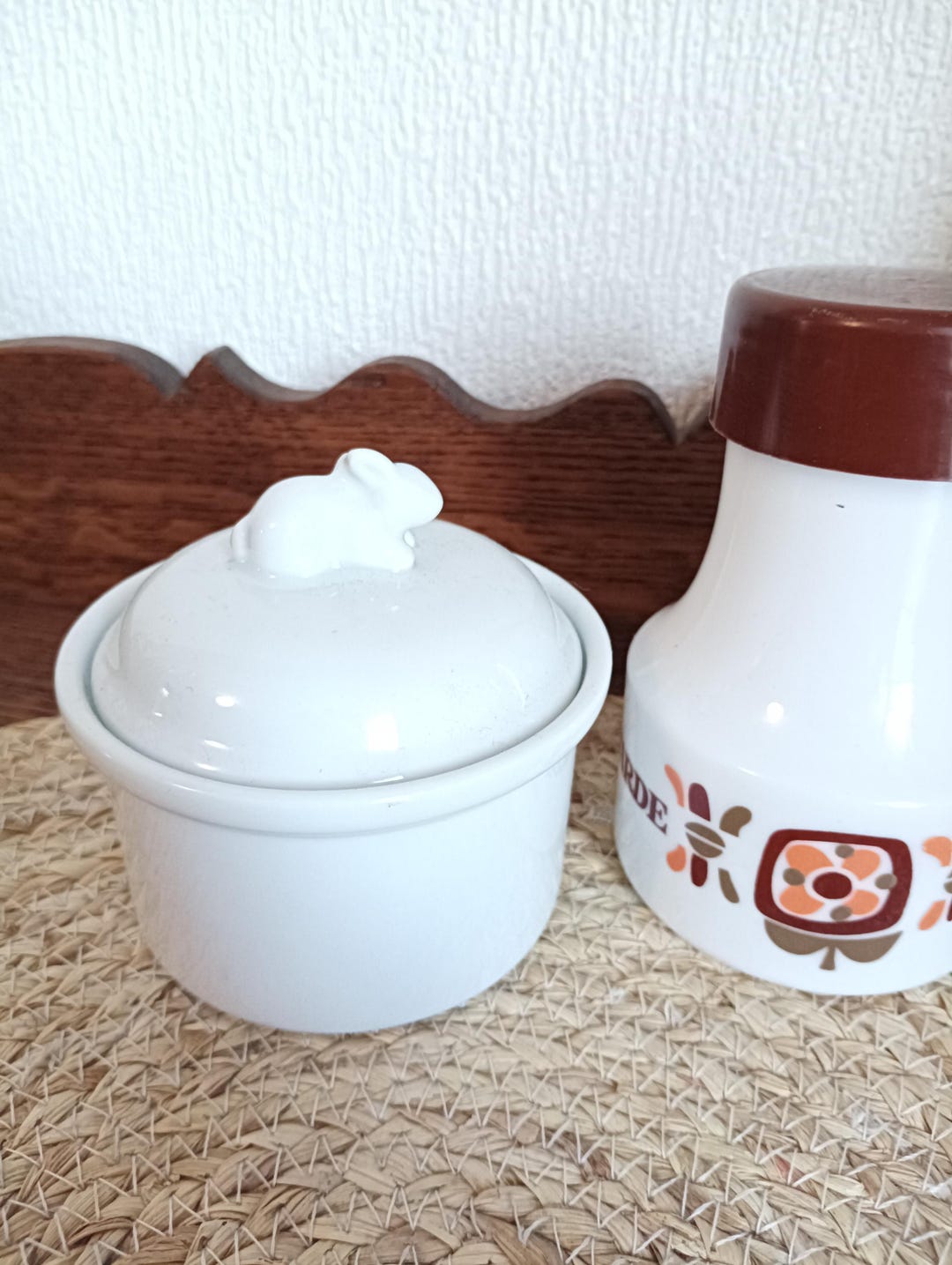 Vintage White Porcelain Pâté Dish, French Terrine With Rabbit and Hare ...