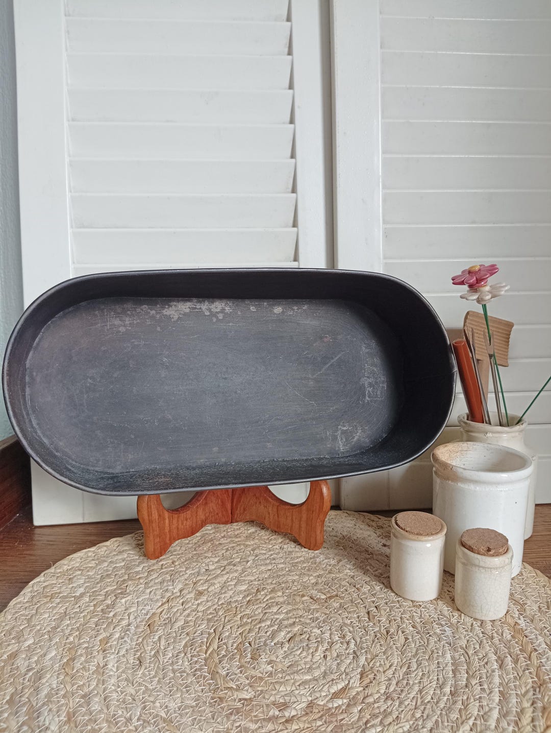 Antique Oval Metal Brioche Mold, Vintage French Cake Mold, French ...