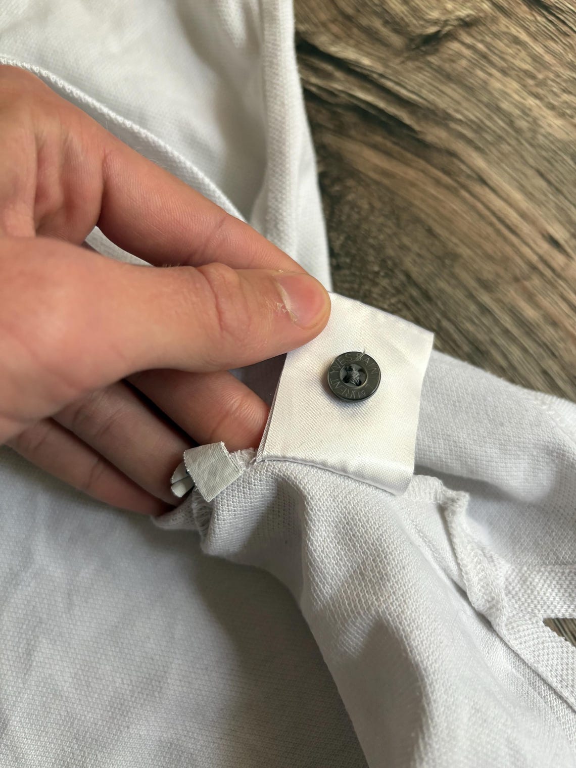 Yves Saint Laurent Vintage Polo Shirt Button up YSL Logo - Etsy