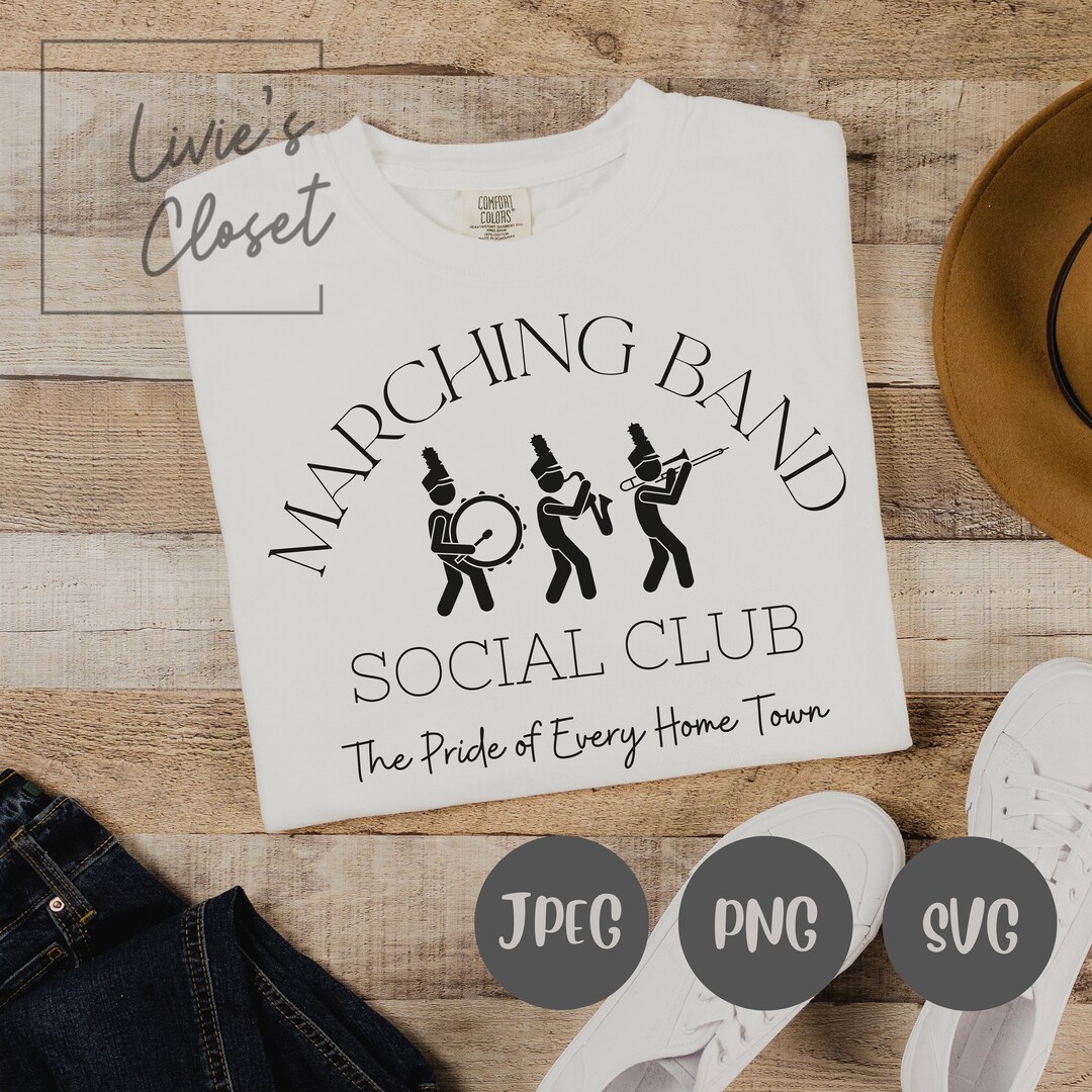 Marching Band SVG, Marching Band Social Club, Band Mom SVG, Band Mom ...