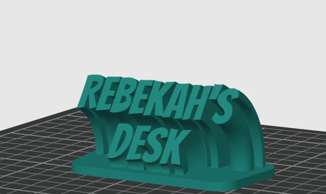 Personalised Desk Name Plate | 3D Printed | Customised Wording - Etsy