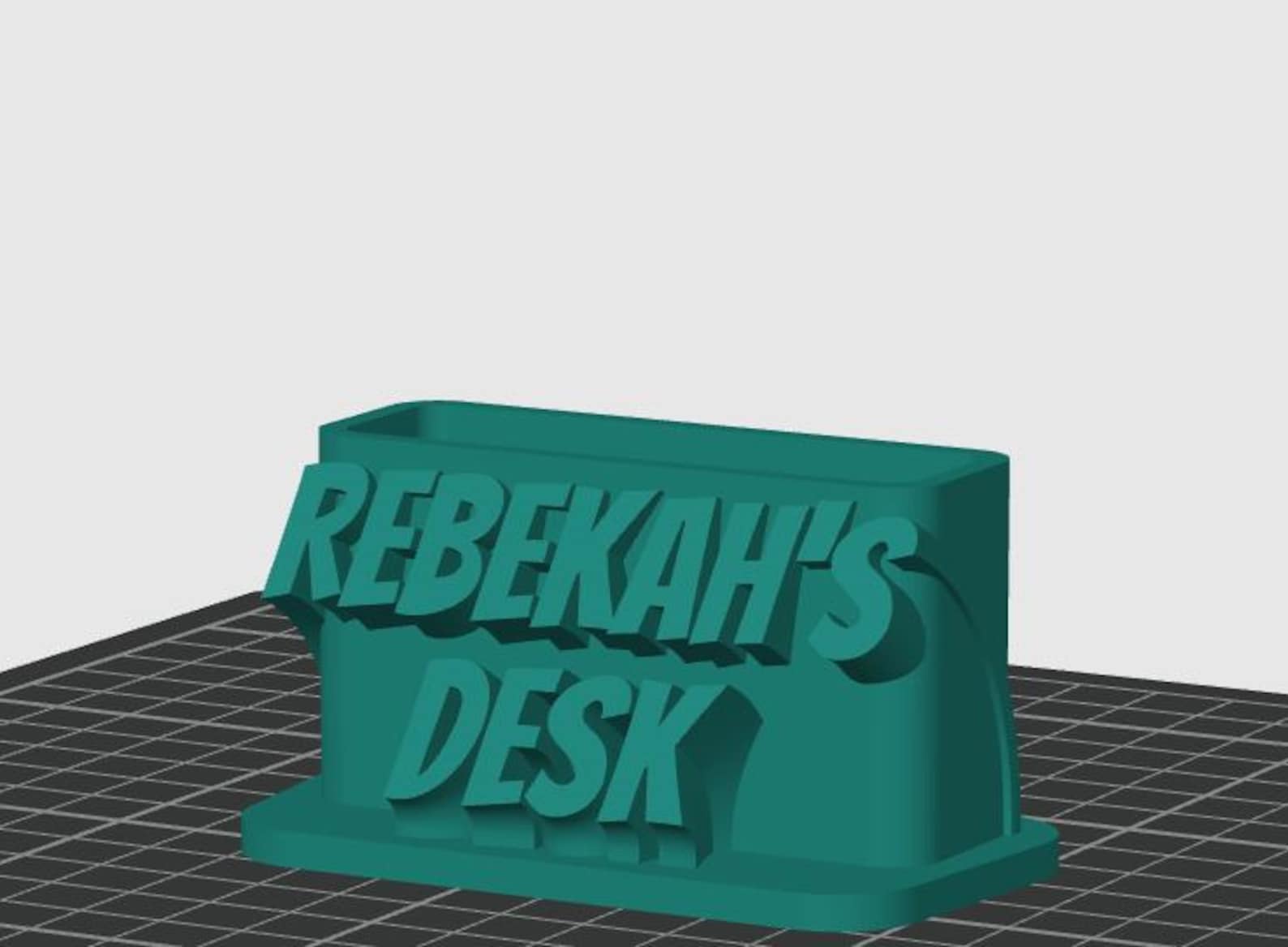 Personalised Desk Tidy | 3D Printed | Customised Wording - Etsy