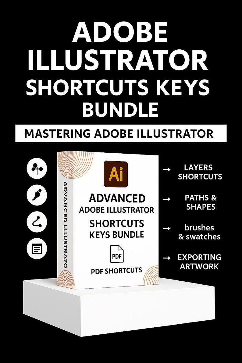 Adobe Illustrator Shortcuts Guide Editable PDF Cheat Sheet Keyboard Shortcuts for Mac and ...
