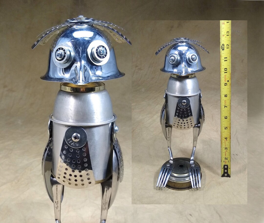 Strange Wonky Metal Chicken Bot Steampunk Assemblage Robot Sculpture - Etsy