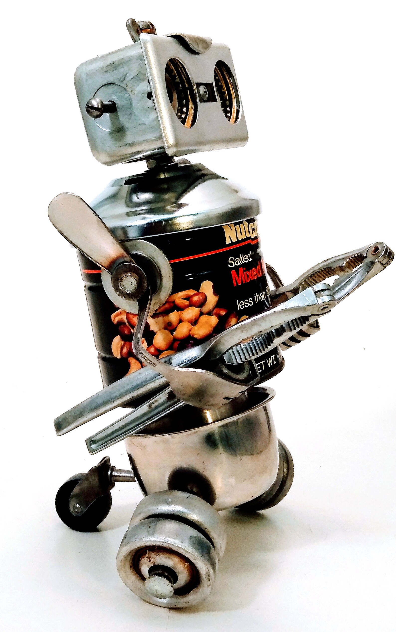 Nut Cracker Roll-x Steampunk Assemblage Robot Sculpture With 2 - Etsy